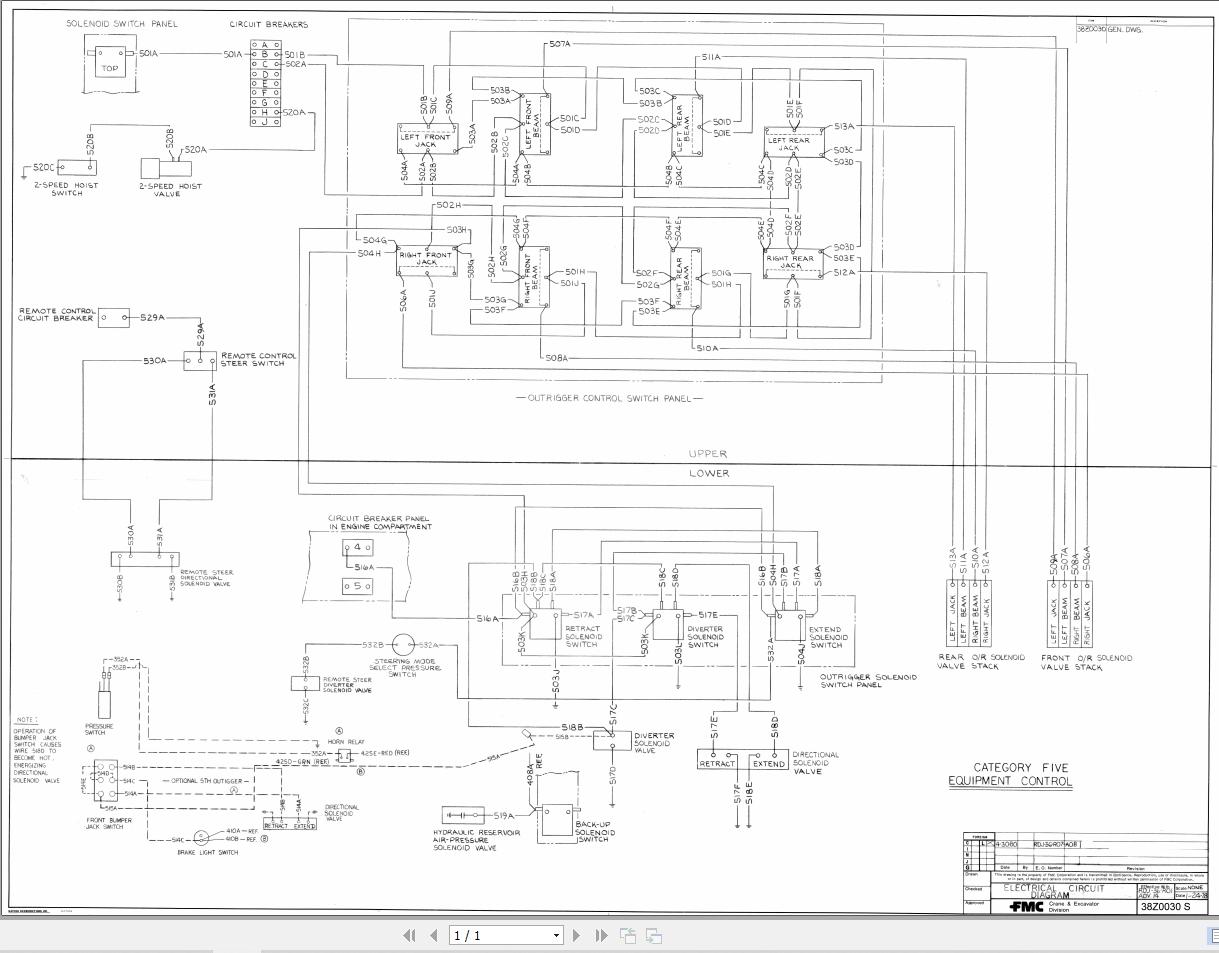 Link-Belt HTC-25 Hydraulic and Electric Diagrams