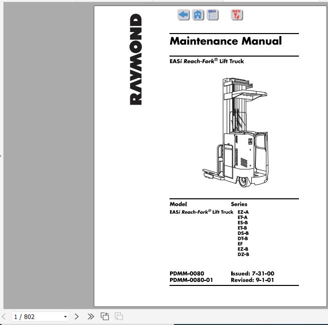 Raymond EZ-A ET-A ES-B ET-B DS-B DT-B EF EZ-B DZ-B Schematics ...