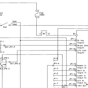 Toyota 8HBW30 Electrical Schematic
