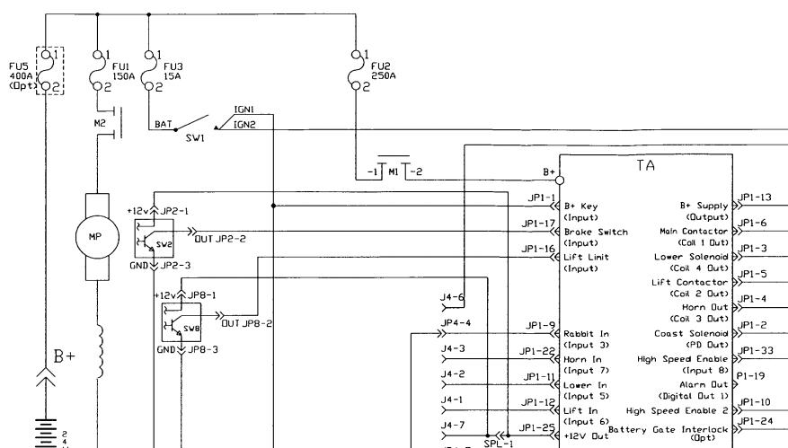 Toyota 8HBW30 Electrical Schematic