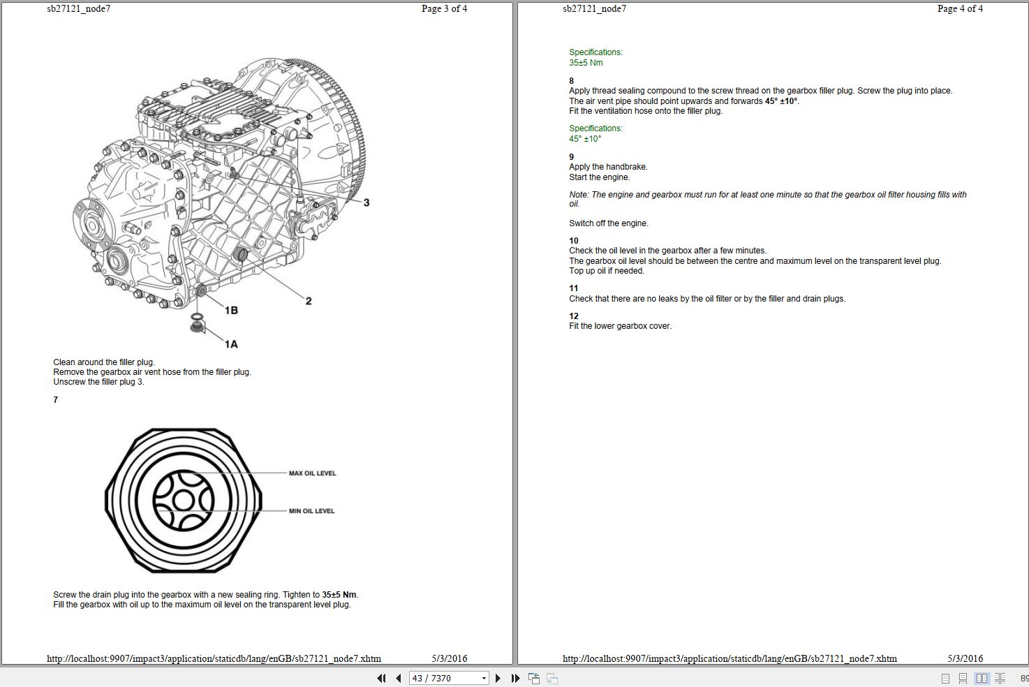 Volvo B12B Bus Service Repair Manual