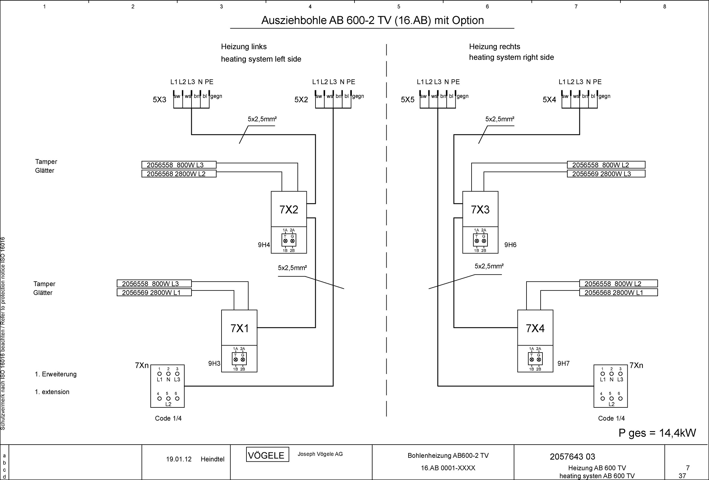 Wirtgen AB 600-2 TV Circuit Diagram 2057643_03