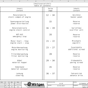Wirtgen RX 4500 Circuit Diagram 2170450_01