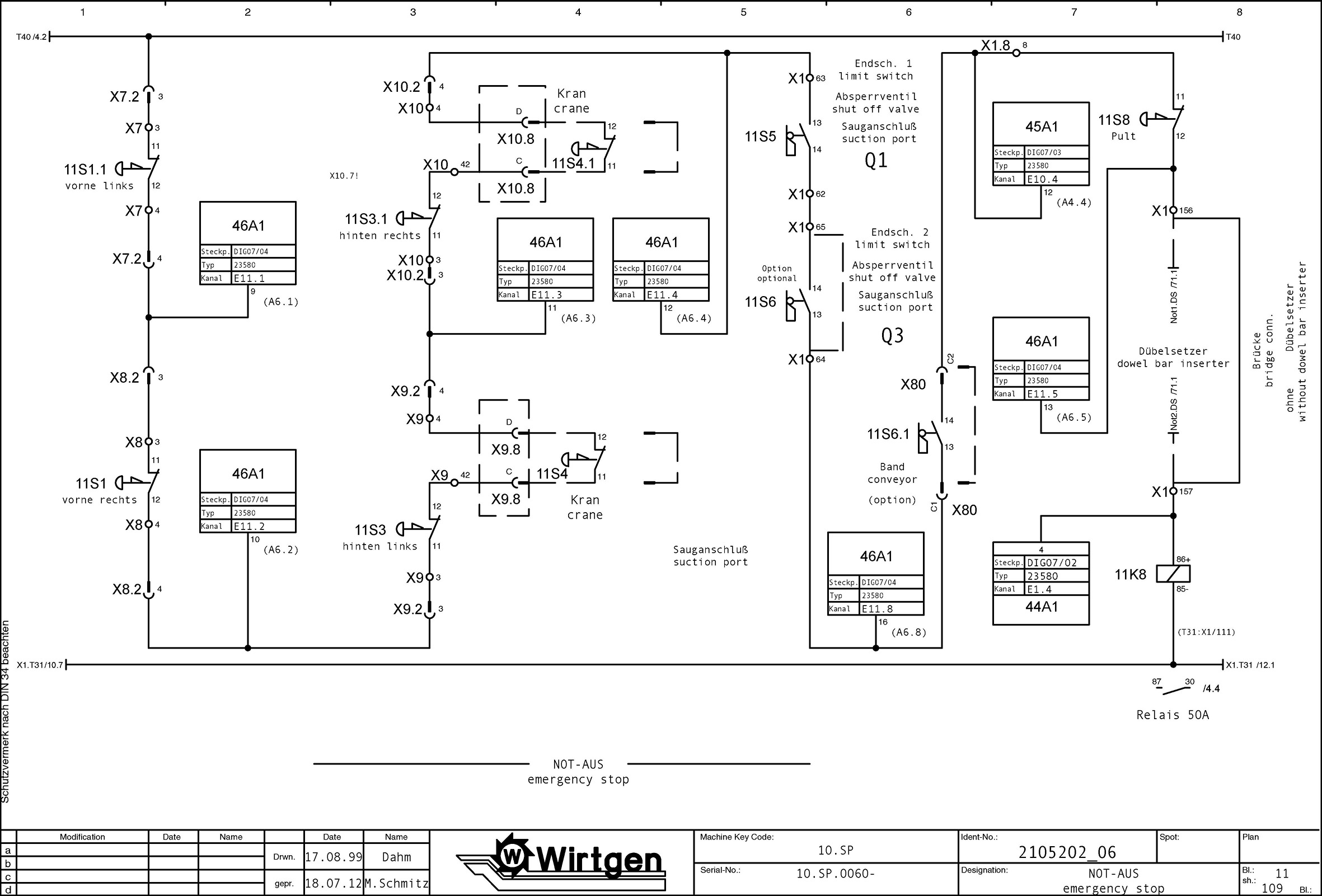Wirtgen SP 500 SP500 Vario Circuit Diagram 2105202_06